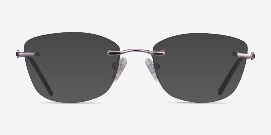 Vince Rectangle Light Purple Rimless Eyeglasses | Eyebuydirect