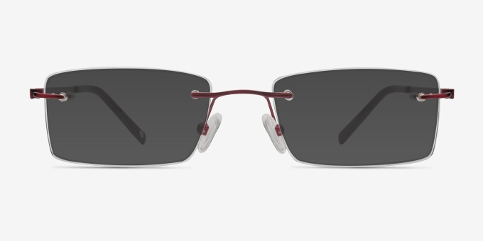 Pinnacle Rectangle Red Glasses for Women | Eyebuydirect