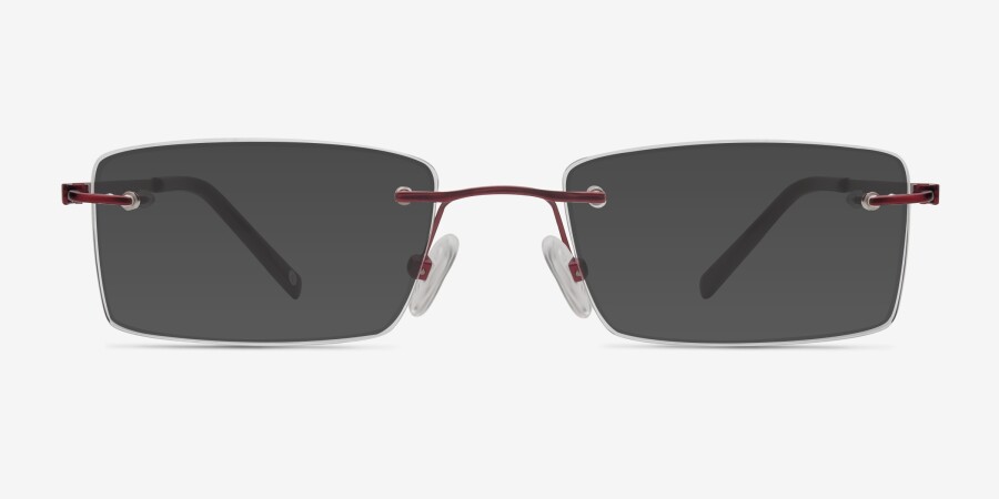 Pinnacle Rectangle Red Glasses for Women | Eyebuydirect