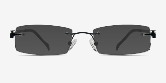 Lance Rectangle Black Rimless Eyeglasses | Eyebuydirect