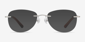 Smooth Oval Silver Rimless Eyeglasses | Eyebuydirect