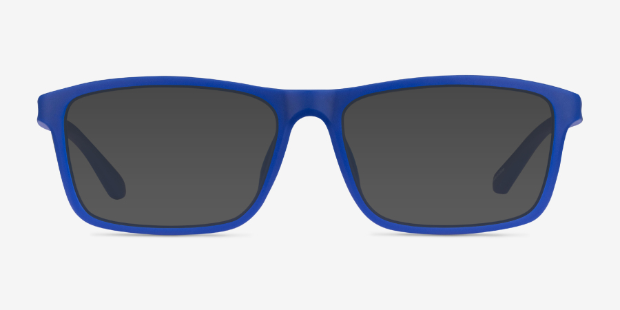 Team Rectangle Matte Blue Full Rim Eyeglasses | Eyebuydirect
