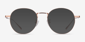 Geometry Round Rose Gold Full Rim Eyeglasses | Eyebuydirect