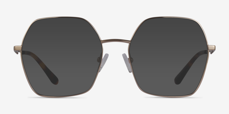 Elixir Geometric Gold Full Rim Eyeglasses | Eyebuydirect Canada