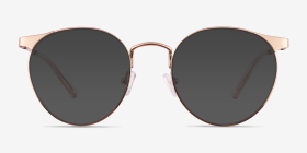 Alsie Round Rose Gold Full Rim Eyeglasses | Eyebuydirect